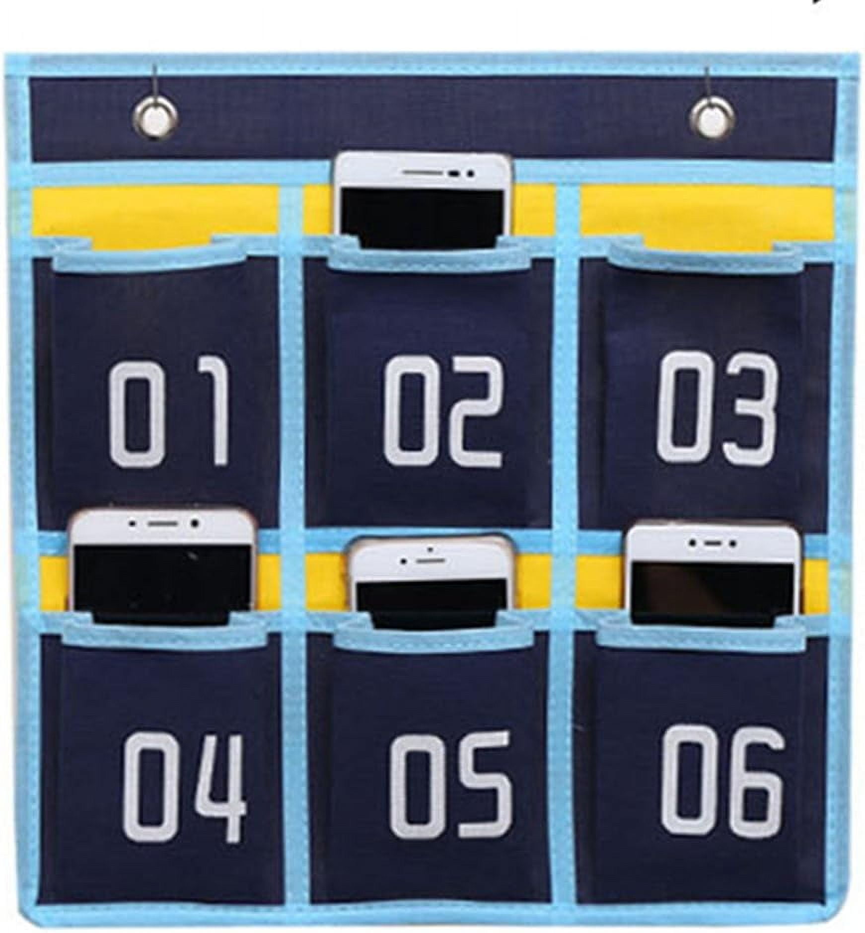 Cell Phone Holder for Classroom Calculator Hanging Organizer with 6 ...