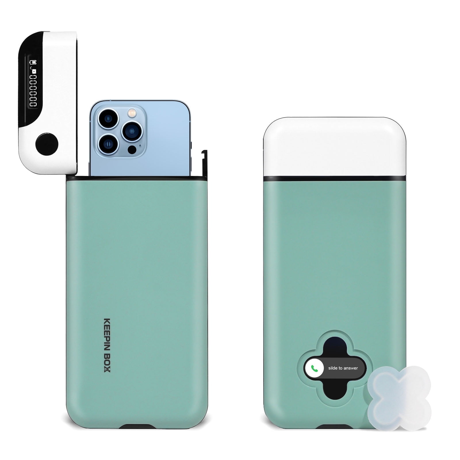 Cell Phone Lock Box with Timer, Portable Time Lock Box for iPhone and Android Phone, Help to Be ...