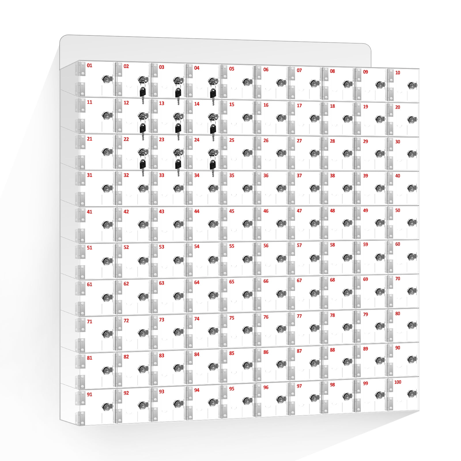 Cell Phone Locker Box, Clear Cell Phone Storage Acrylic Cell Phone Lock ...