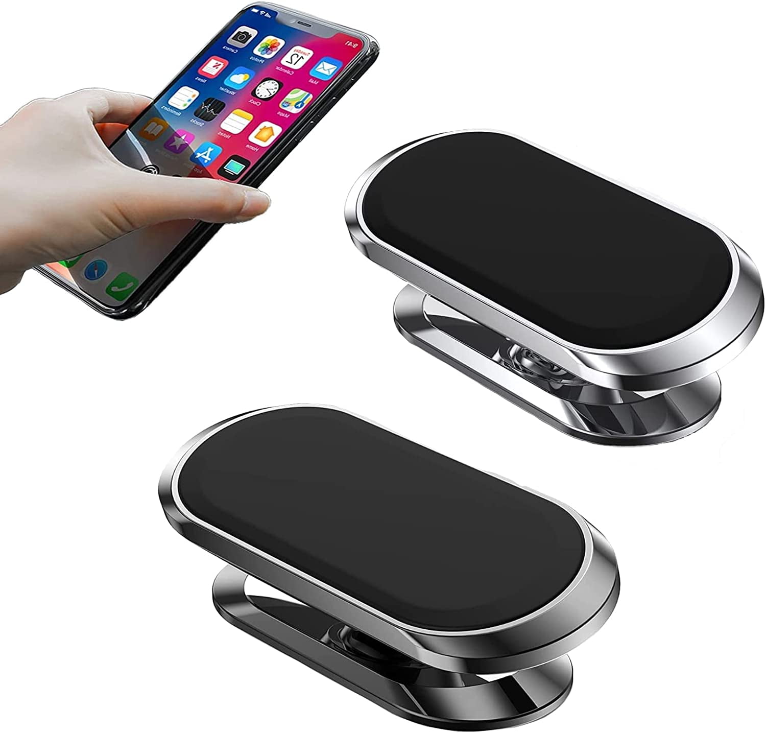 Cell Phone Magnetic Car Mount, 2 Packs Magnetic Phone Mount for Car ...