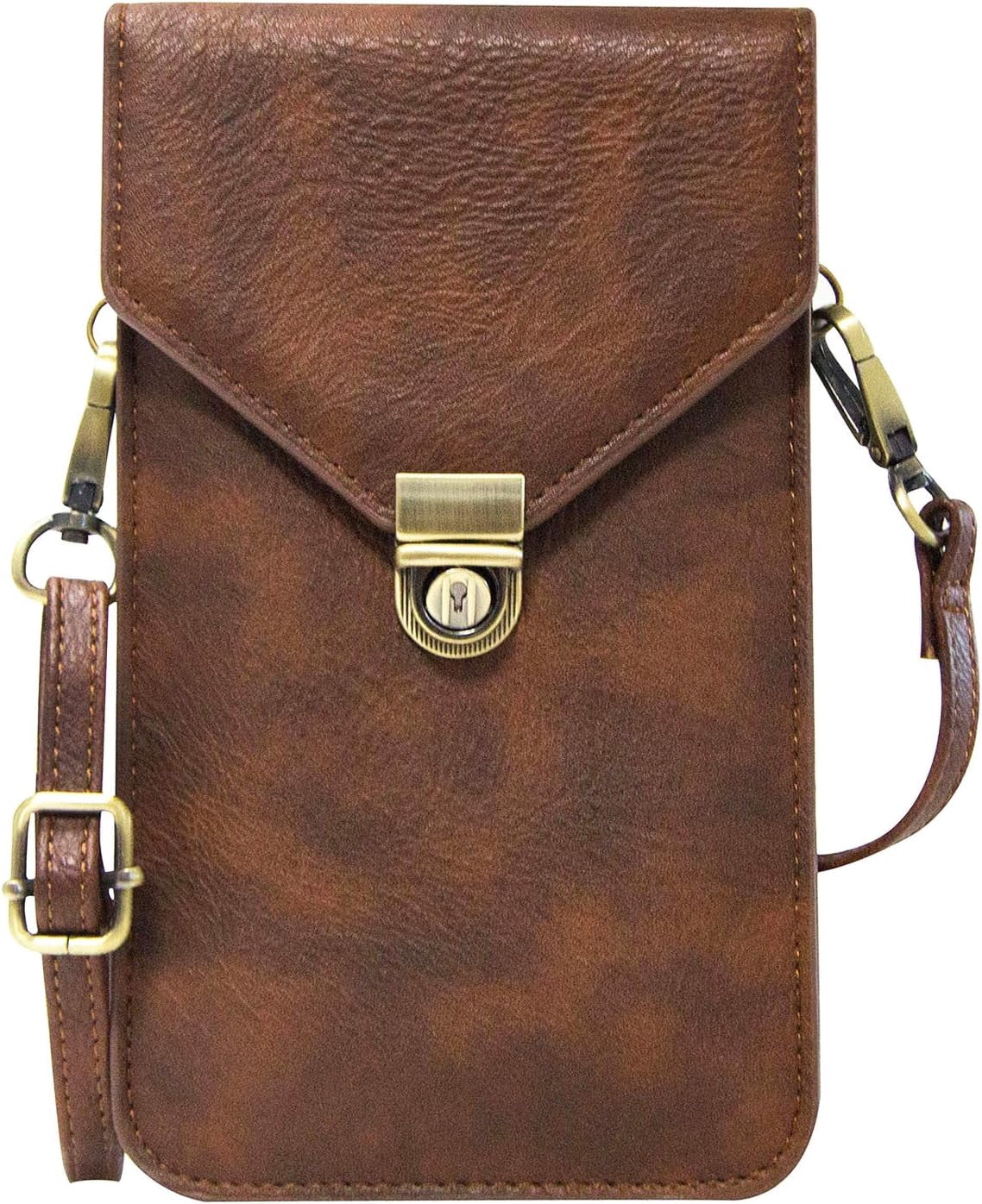 Cell Phone Neck Pouch, Unbranded PU Leather Carrying Bag with Credit ...