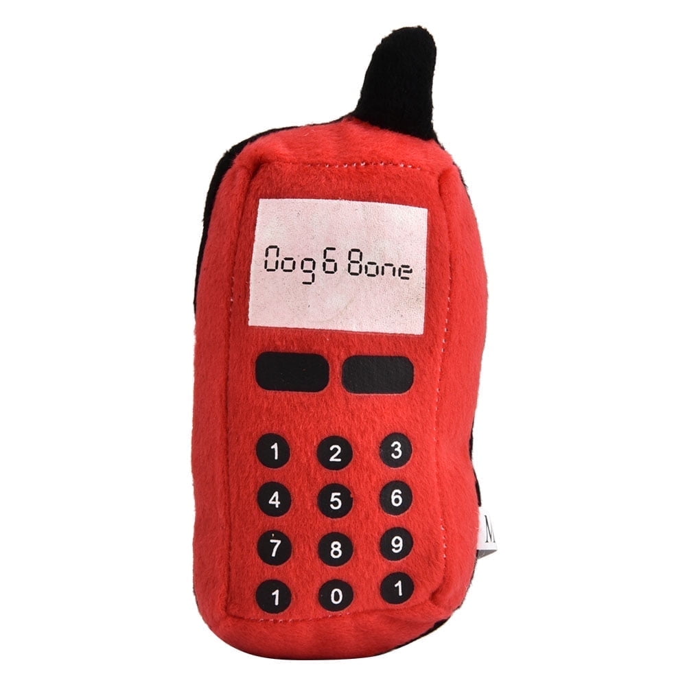 Cell Phone Pet Dog Plush Toys Dog Squeaky Toys Interactive Dog Toys Pet ...