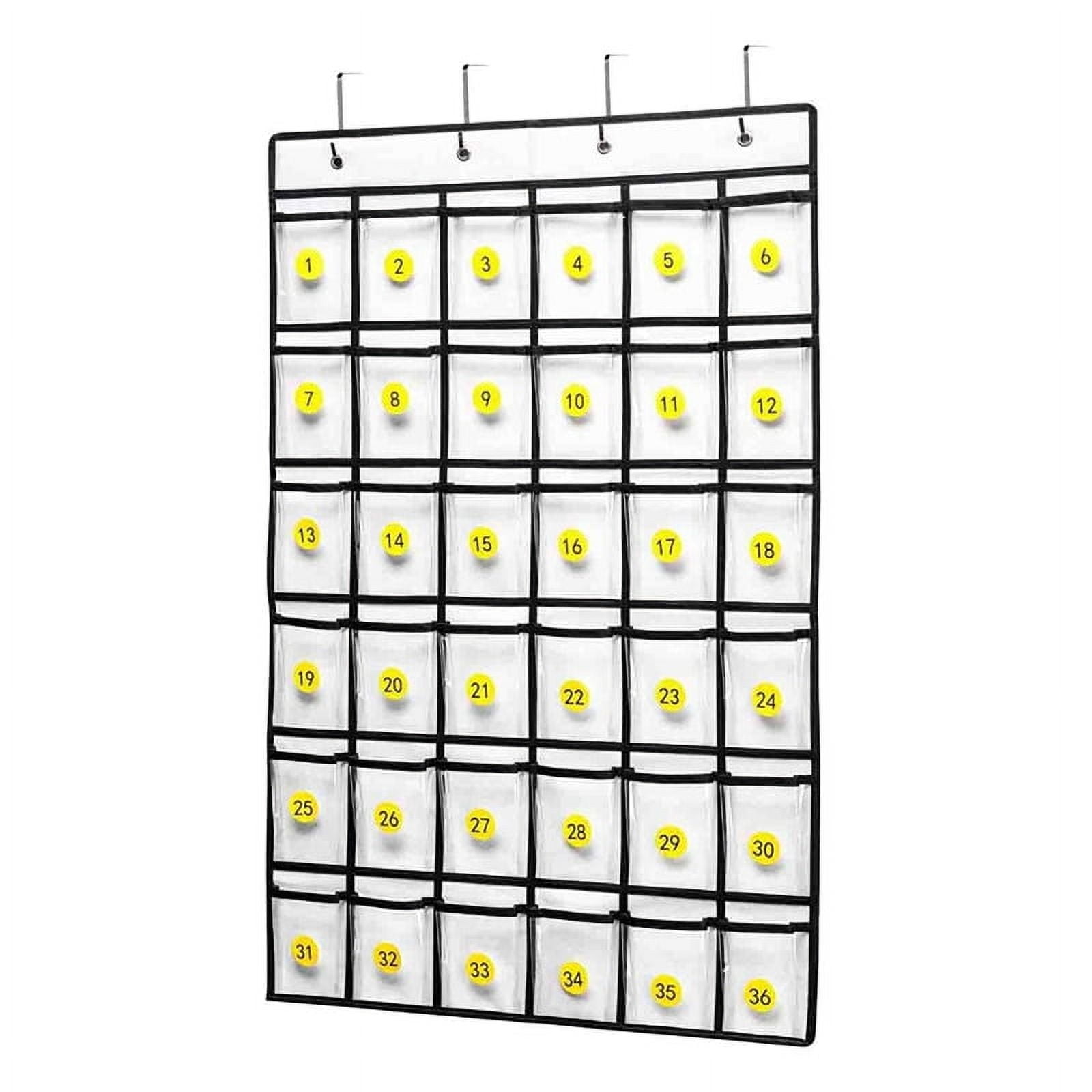 Cell Phone Pocket Diagram, Classroom Organizer Calculator Holder Door ...