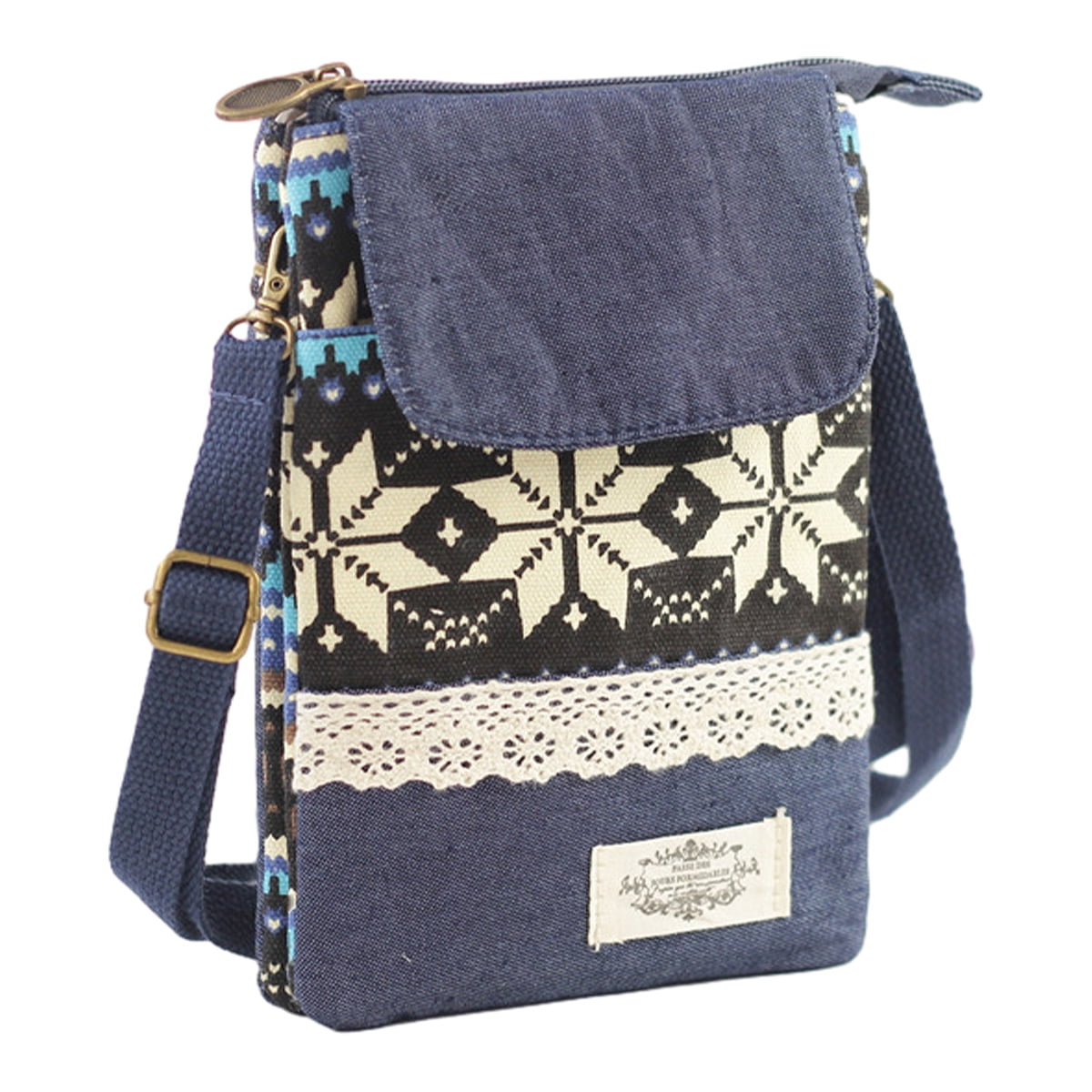 Cell Phone Purse Wallet Canvas Small Crossbody Purse Bags with Shoulder ...