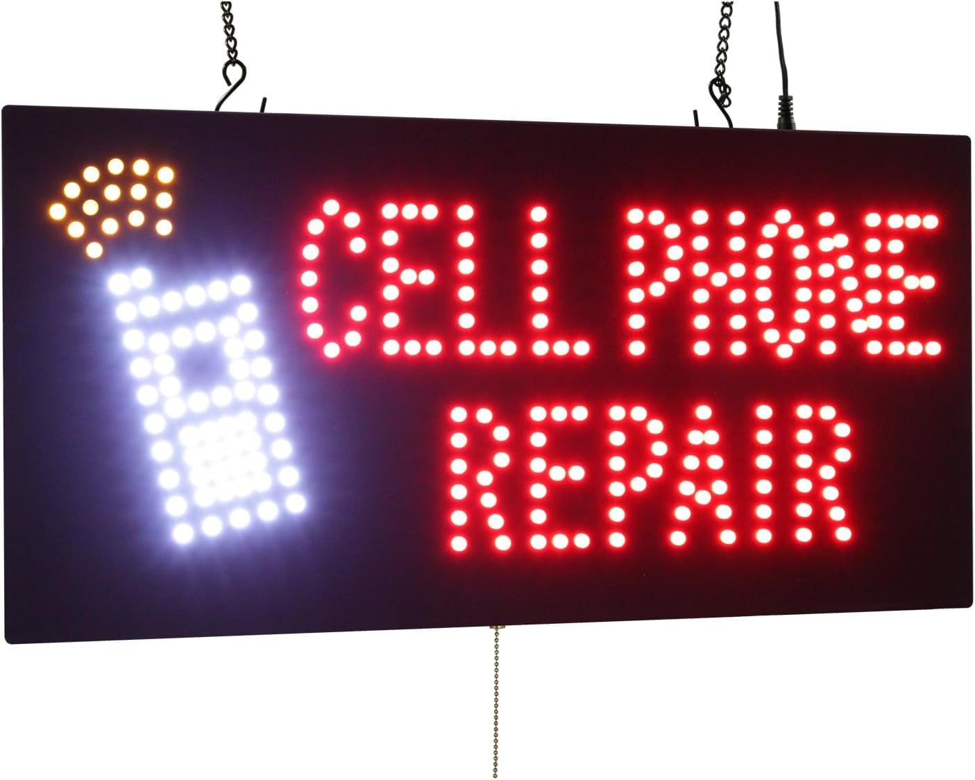 Cell Phone Repair Sign, 24"x12", 60x30cm, TOPKING, LED, Neon ...