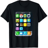 Cell Phone Screen Smartphone Mobile App Unisex S-5XL T-Shirt - Walmart.com