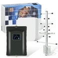 Cell Phone Signal Booster for Home,Up to 5000 Sq ft Black,Cell Phone Booster for Band 66/2/4/5 ...