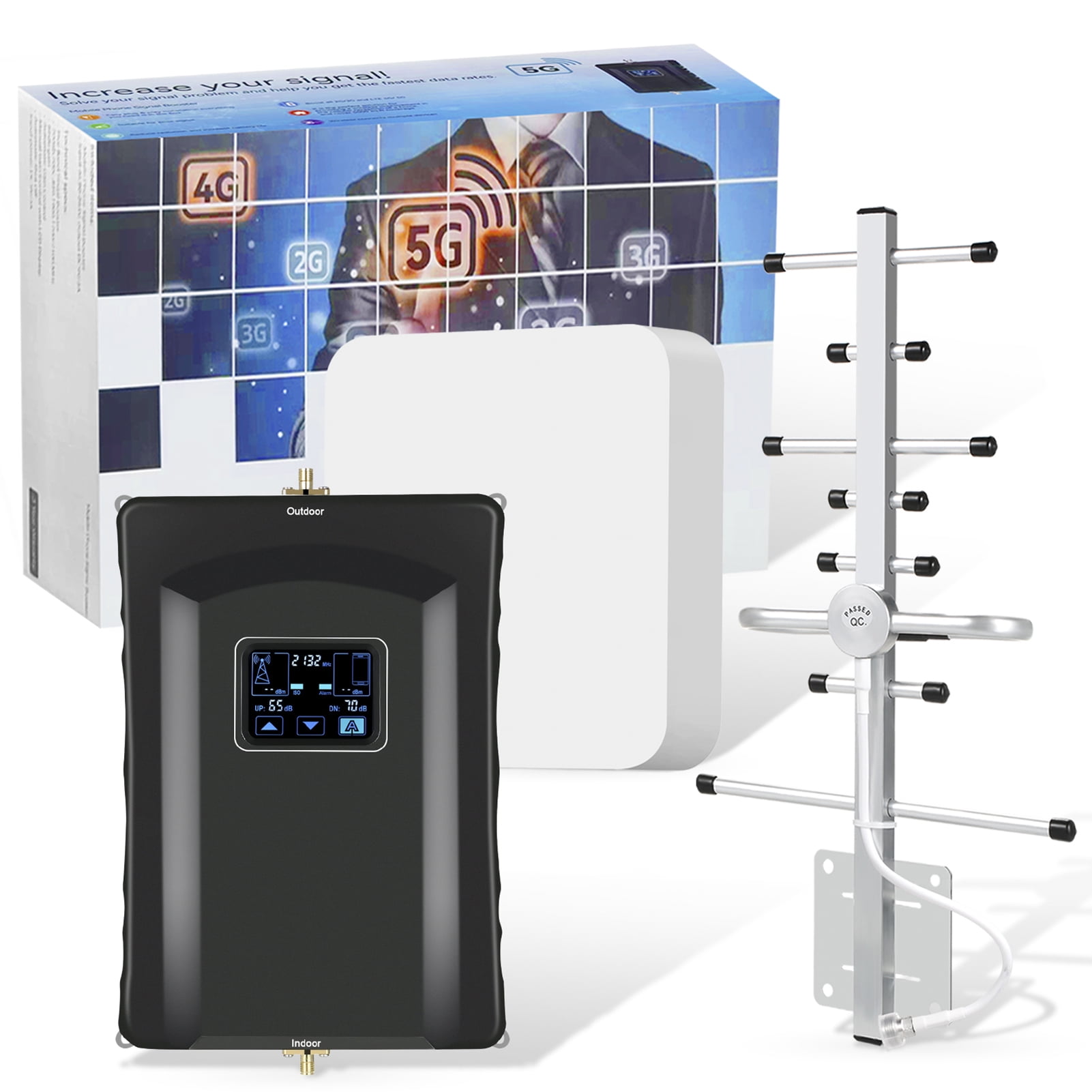 Cell Phone Signal Booster for Home,Up to 5000 Sq ft Black,Cell Phone ...