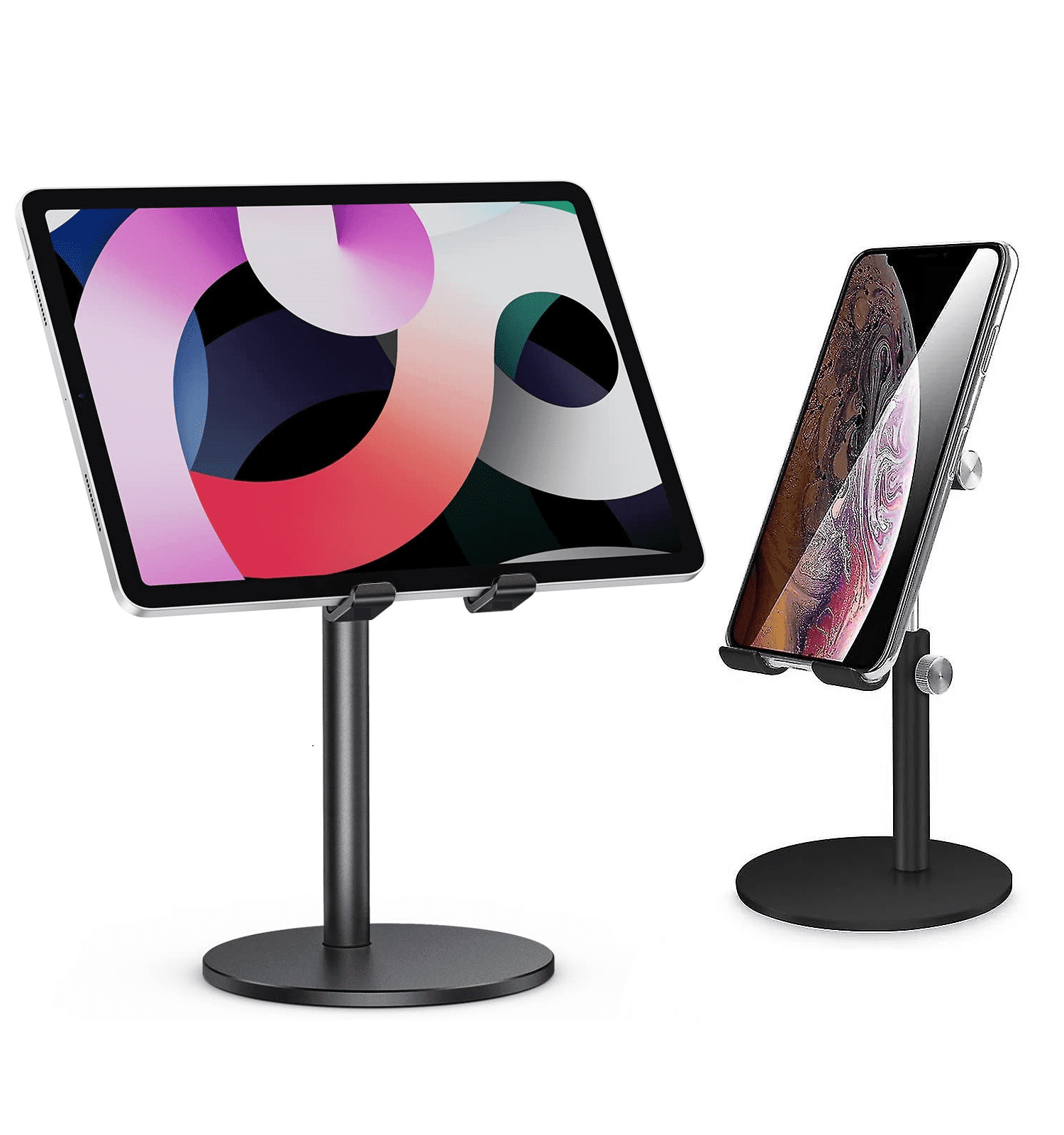 Bevtee Cell Phone Stand for Desk, Angle Height Adjustable Aluminum ...