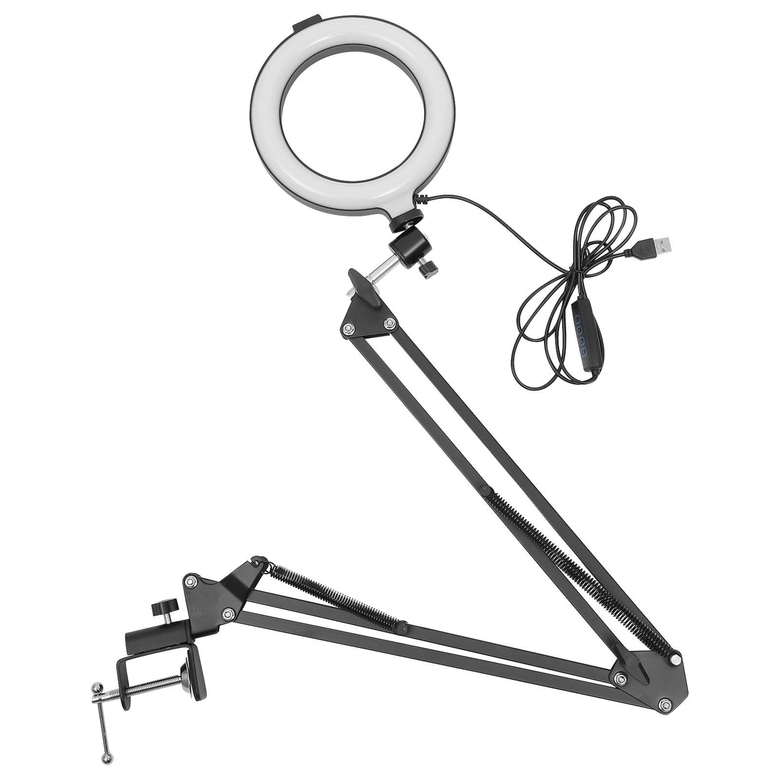 Cell Phone Stand Desktop Computer Stand Phone Tripod Selfie Ring Light ...