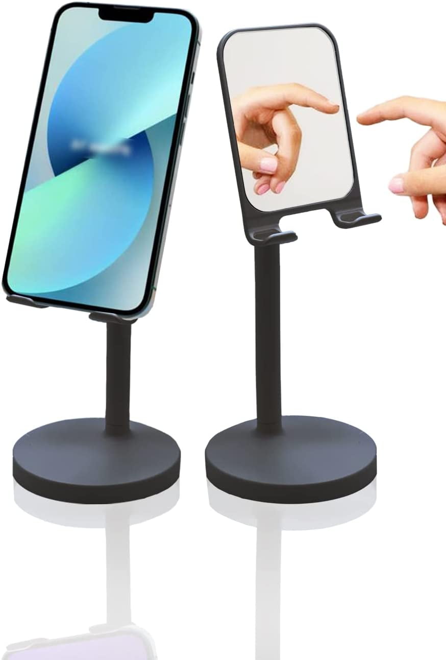 Cell Phone Stand with Mirror [KN FLAX] Mobile Phone and iPad Holder for ...