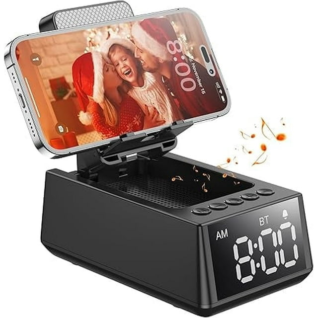 Cell Phone Stand with Wireless Bluetooth Speaker Compatible with iPhone ...