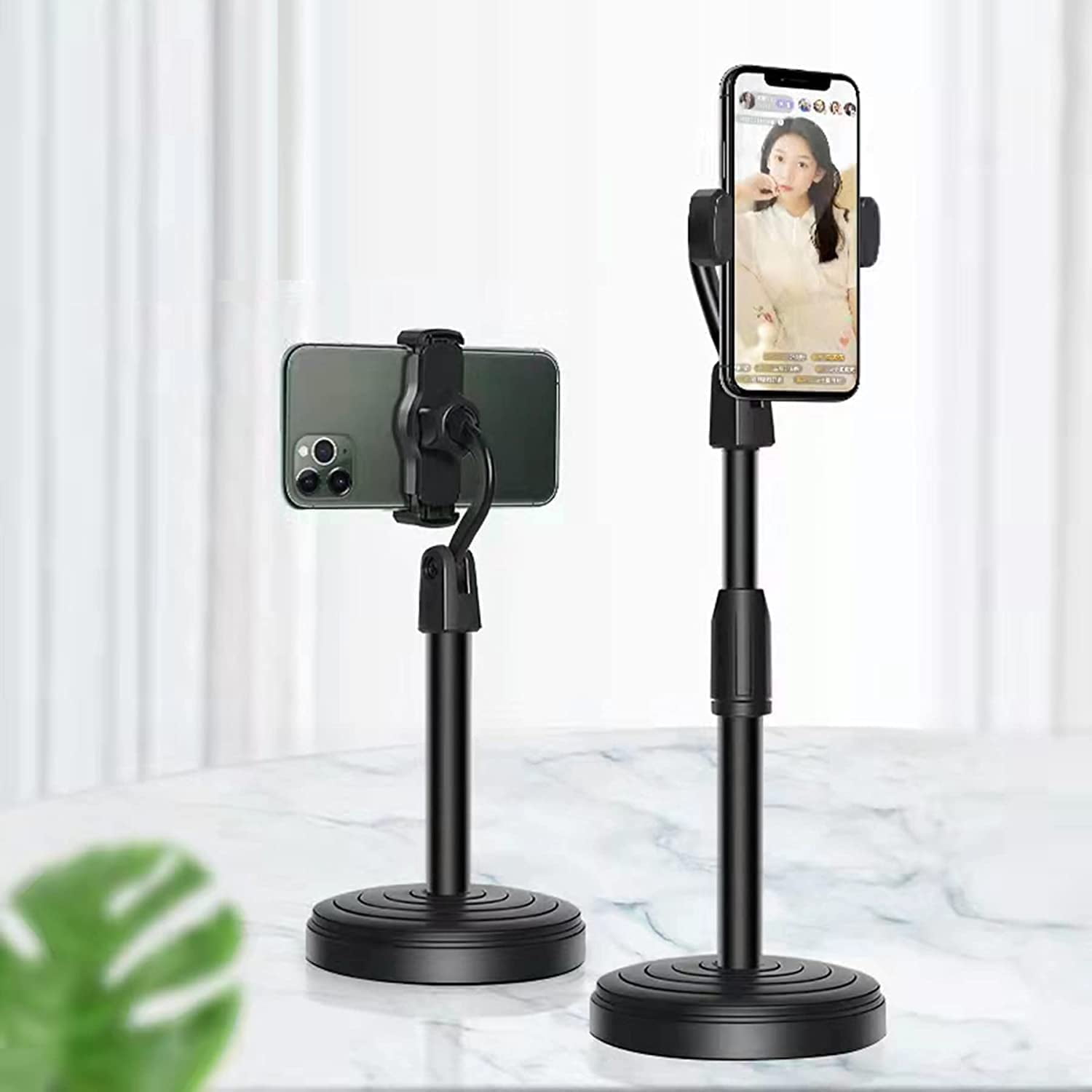 Cell Phone Stands,360 Degree Adjustable Angle and Height Desktop Phone ...
