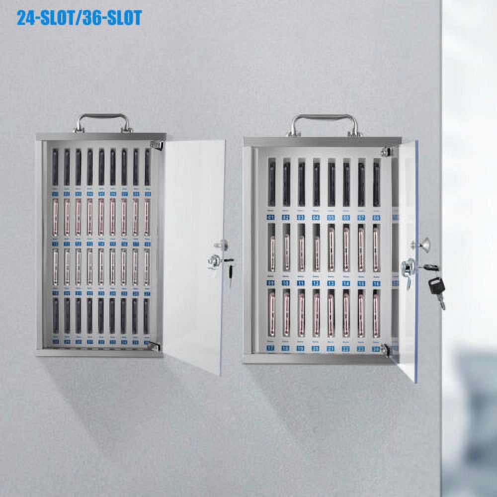 Cell Phone Storage Cabinet 24 Slot Pocket Chart Wall-mounted Desktop ...