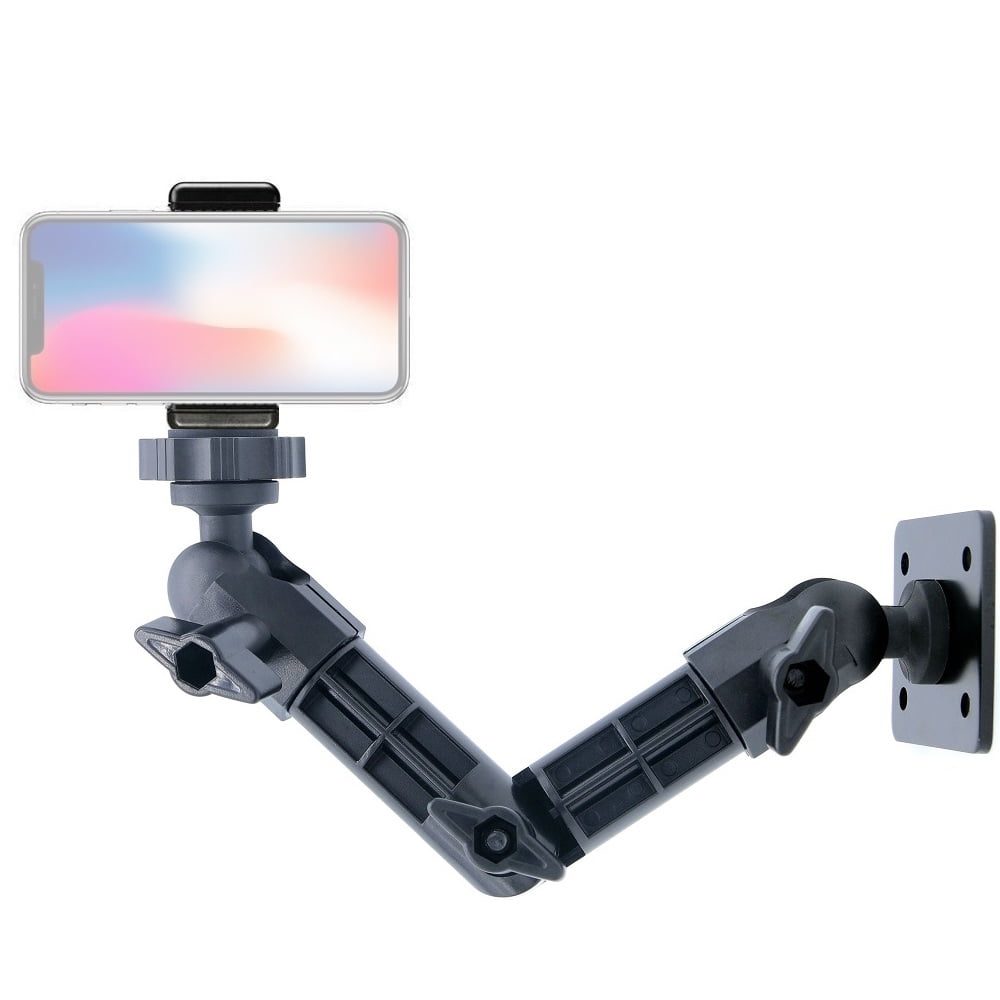Acetaken Cell Phone Wall Mount Holder Bracket, Adjustable Foldable Arm ...