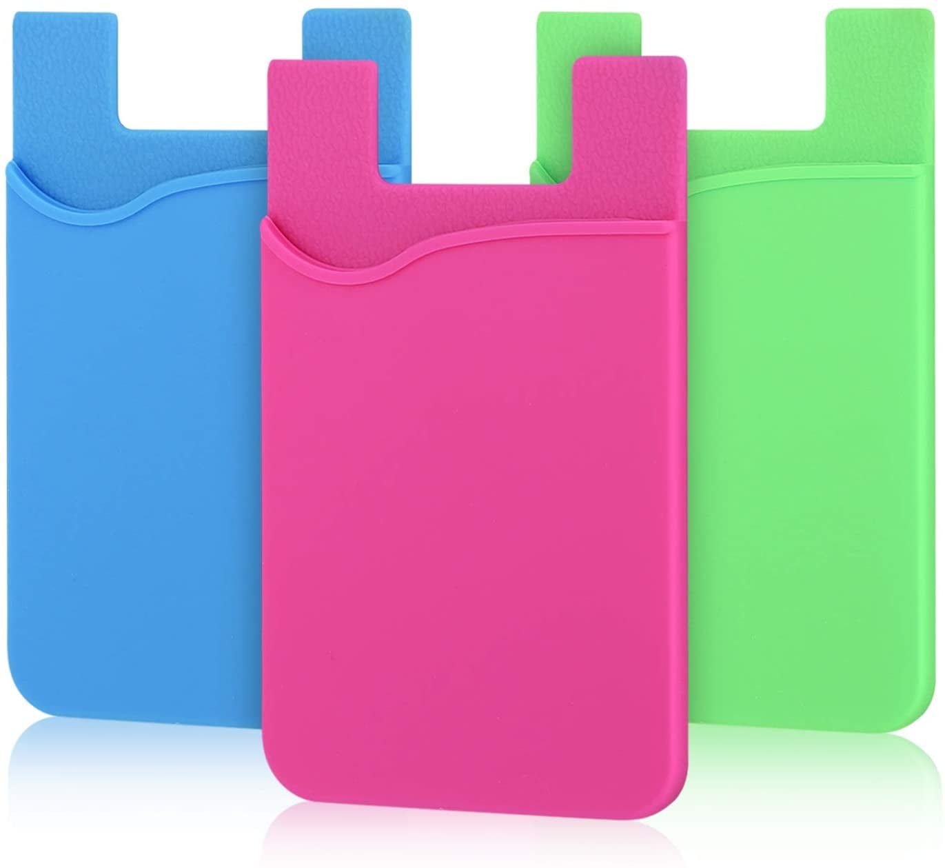Cell Phone Wallet, 3 Pack Cell Phone Stick on Wallet Card Holder Phone ...