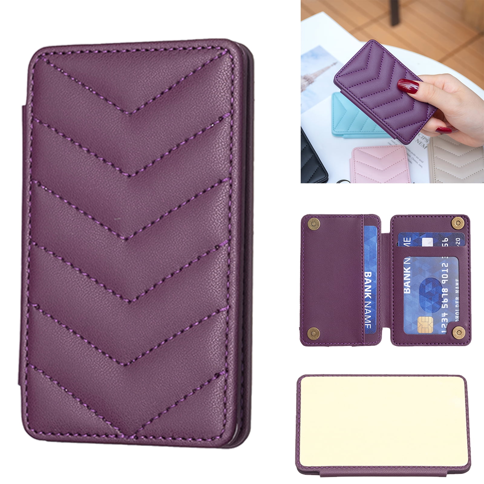 Cell Phone Wallet for Back of Phone, Credit Adhesive Stick On Wallet ...