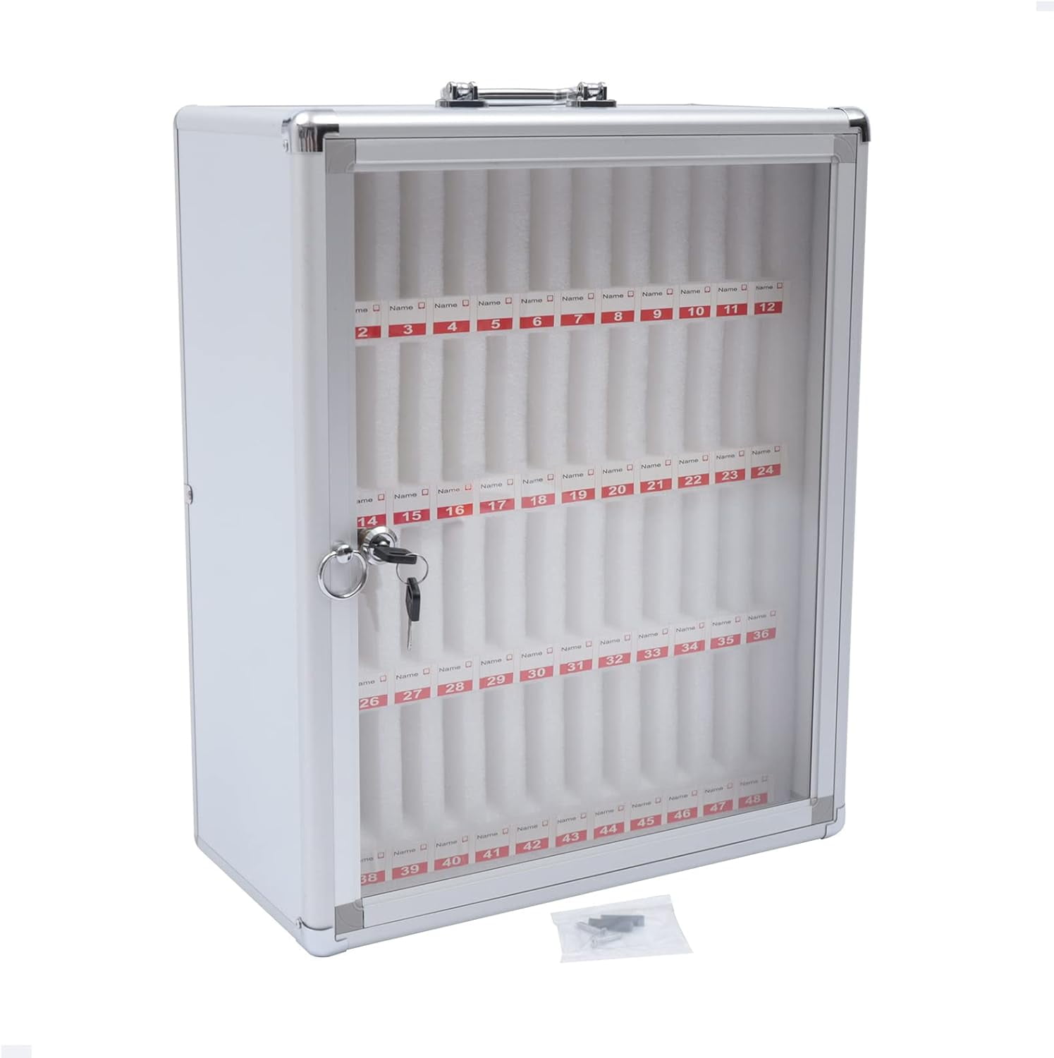 Cell Phones Storage Cabinet, Aluminum Alloy Pocket Chart Cell Phones ...