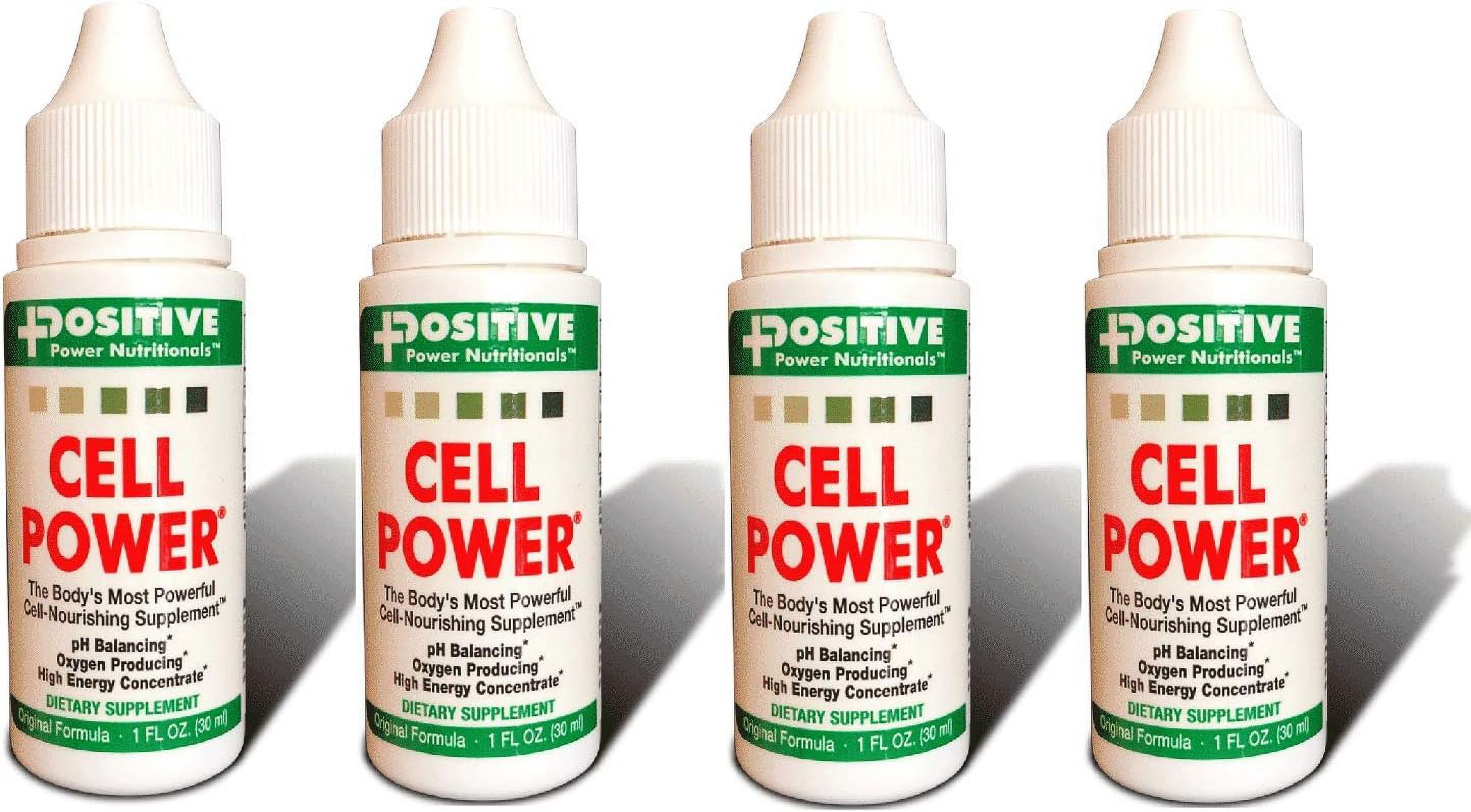 Cell Power Liquid High-Energy Concentrate, 1 oz. Bottle (Pack of 4) -Original 1949 Formula: pH ...