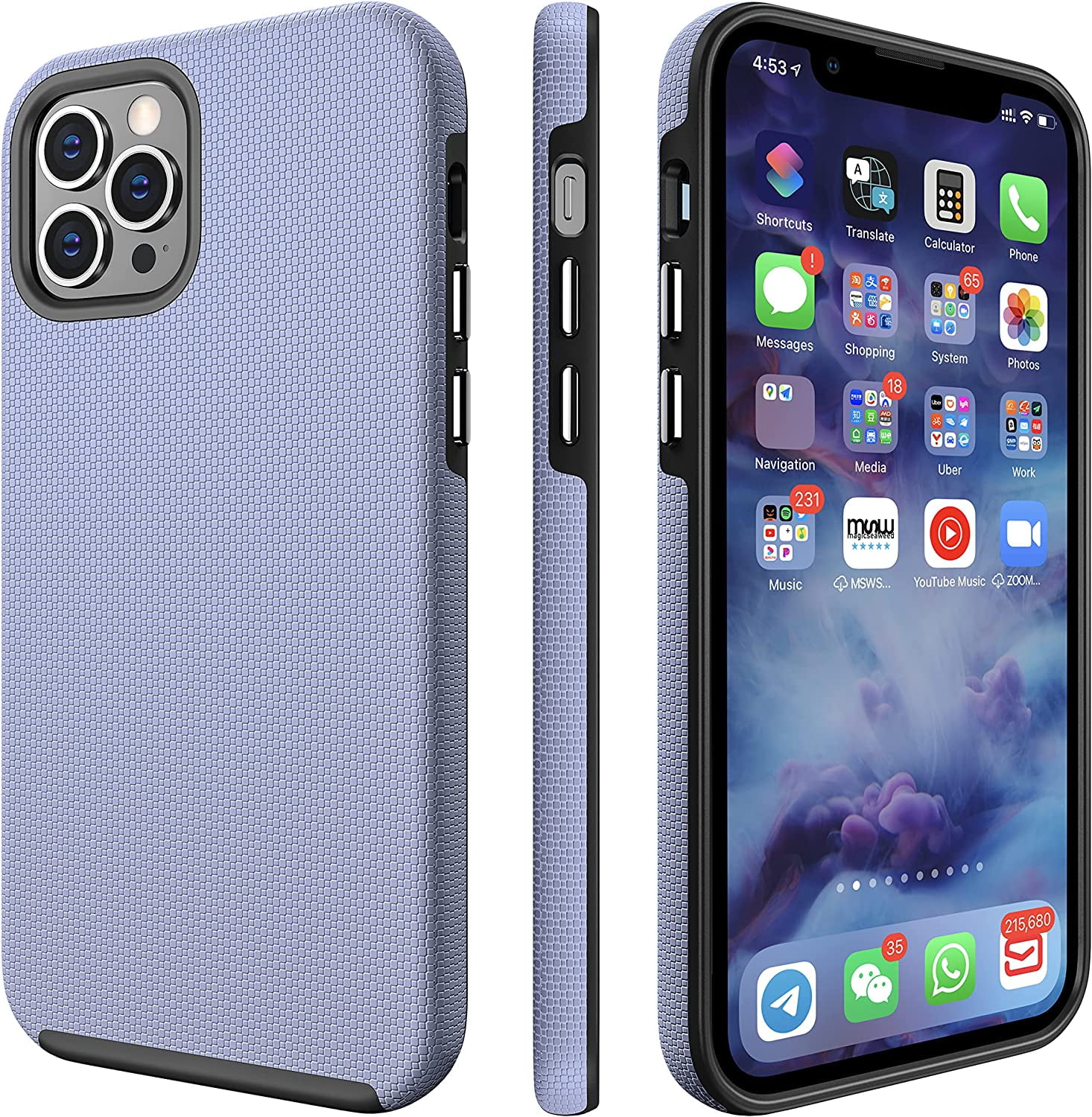 CellEver Heavy-Duty Case for iPhone 12 /iPhone 12 Pro - Dual Layer ...