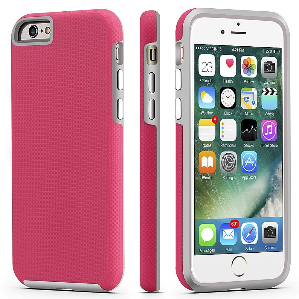 CellEver Compatible with iPhone 6 / 6s Case, Dual Guard Protective ...