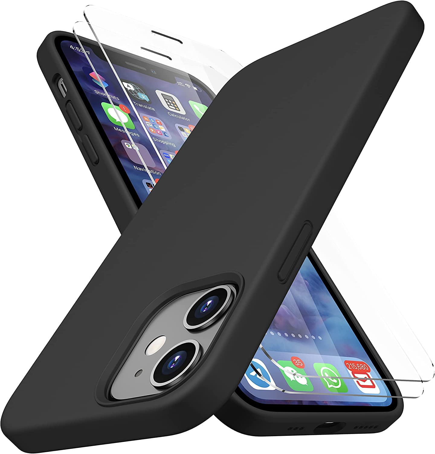 CellEver Heavy-Duty Silicone Case for iPhone 12/12 Pro - Two ...
