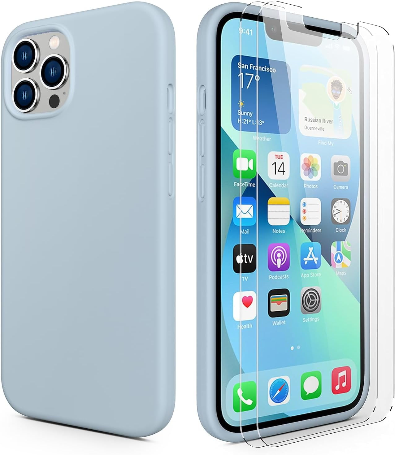 CellEver Heavy-Duty Silicone Case for iPhone 13 Pro Max - Two ...