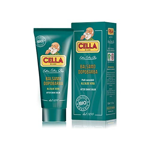 CELLA MILANO, Organic Aftershave Balm with Aloe Vera, Soothes & Moisturizes, 100 ml, Made in ...