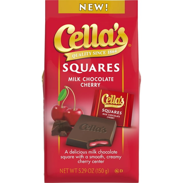 Cella's Milk Chocolate Cherry Squares 5.29 oz - Walmart.com
