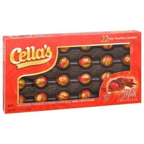 Cella's Individually Foil Wrapped Dark Chocolate Covered Cherries Candy ...