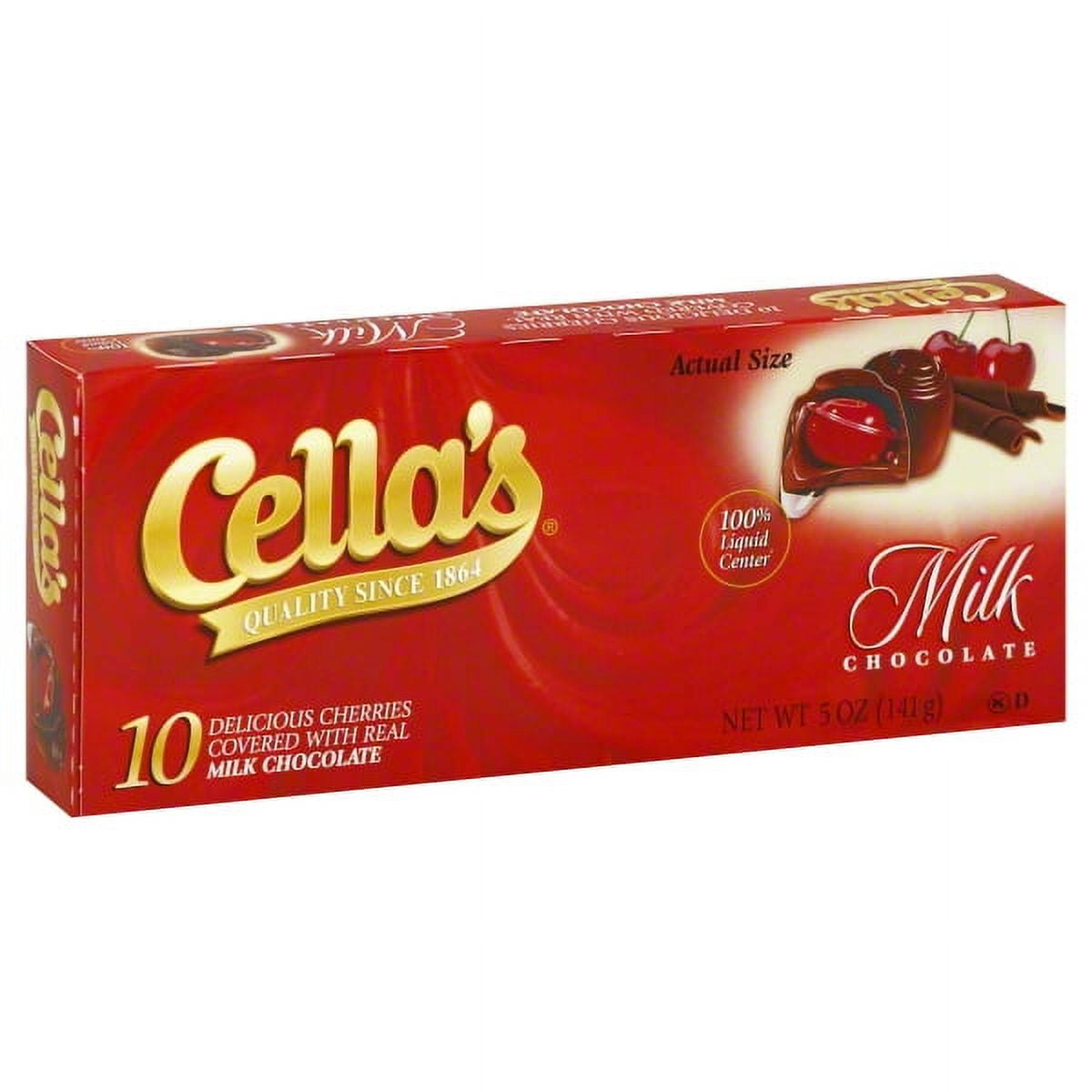 Cella's Milk Chocolate Covered Cherries - Decadent Candy in 5-oz. Box ...