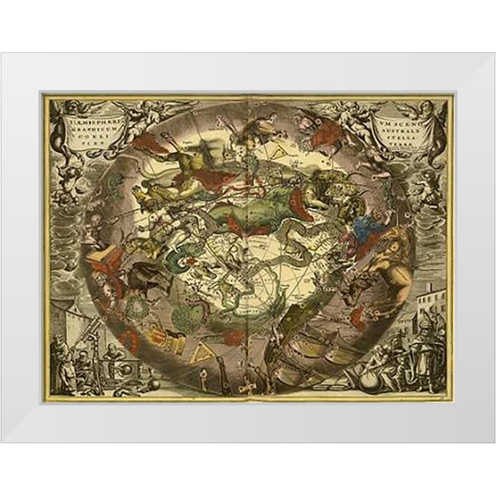 Cellarius, Andreas 14x12 White Modern Wood Framed Museum Art Print ...
