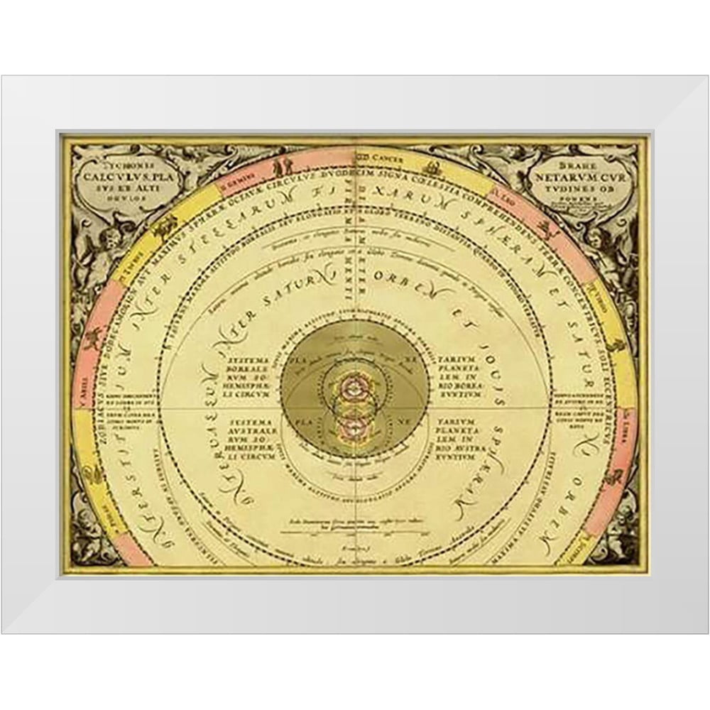 Cellarius, Andreas 14x12 White Modern Wood Framed Museum Art Print ...