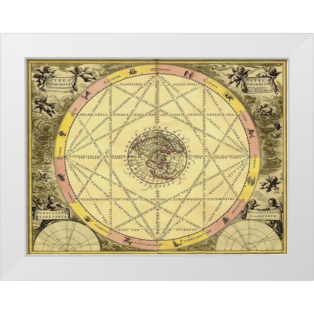 Cellarius, Andreas 14x12 White Modern Wood Framed Museum Art Print ...