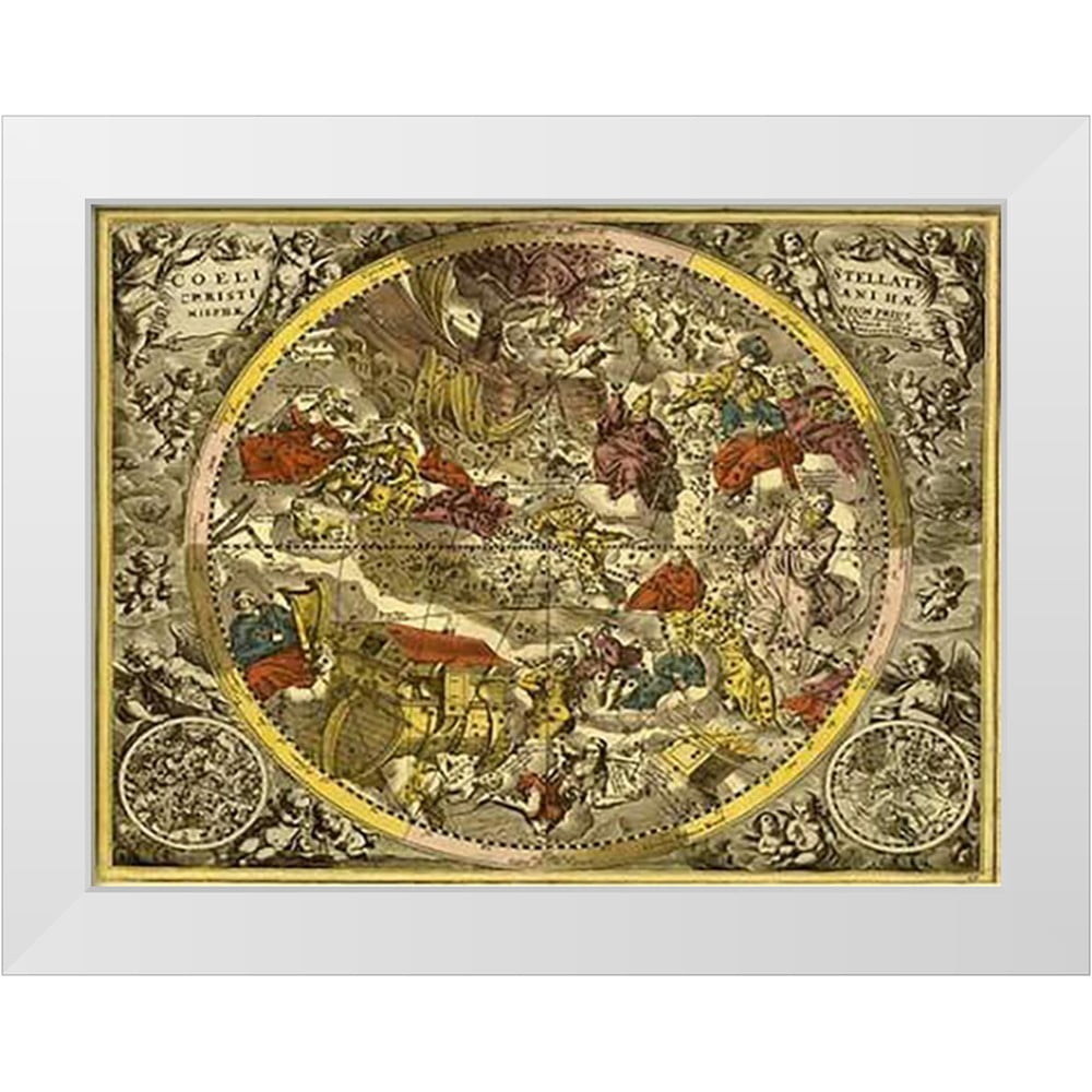 Cellarius, Andreas 18x15 White Modern Wood Framed Museum Art Print ...