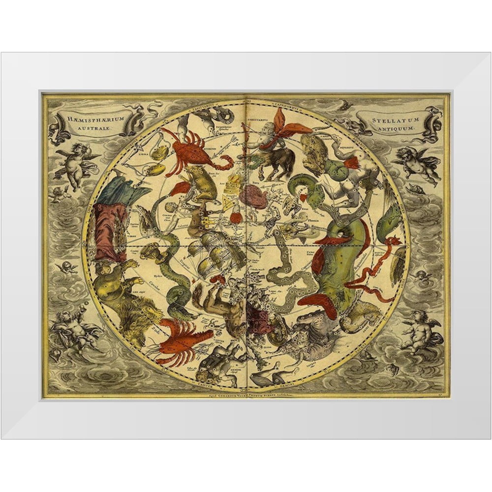 Cellarius, Andreas 18x15 White Modern Wood Framed Museum Art Print ...