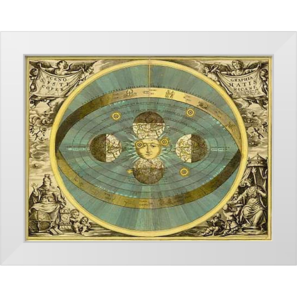 Cellarius, Andreas 18x15 White Modern Wood Framed Museum Art Print ...