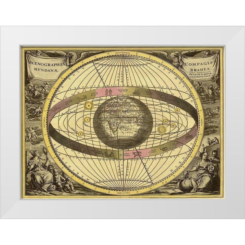 Cellarius, Andreas 18x15 White Modern Wood Framed Museum Art Print ...