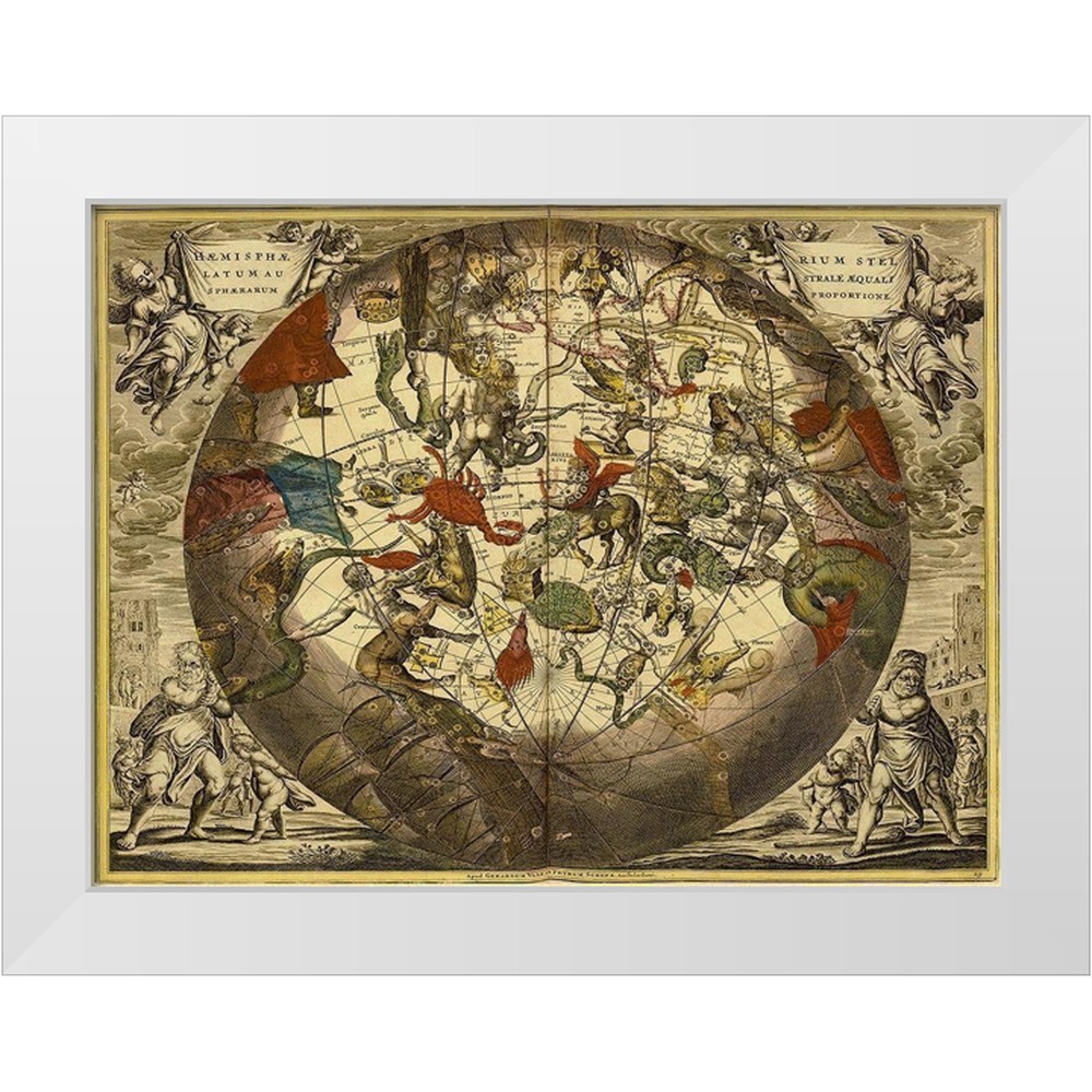 Cellarius, Andreas 24x19 White Modern Wood Framed Museum Art Print ...