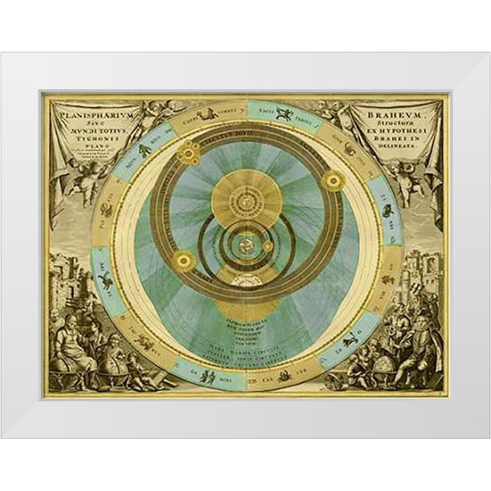 Cellarius, Andreas 24x19 White Modern Wood Framed Museum Art Print ...