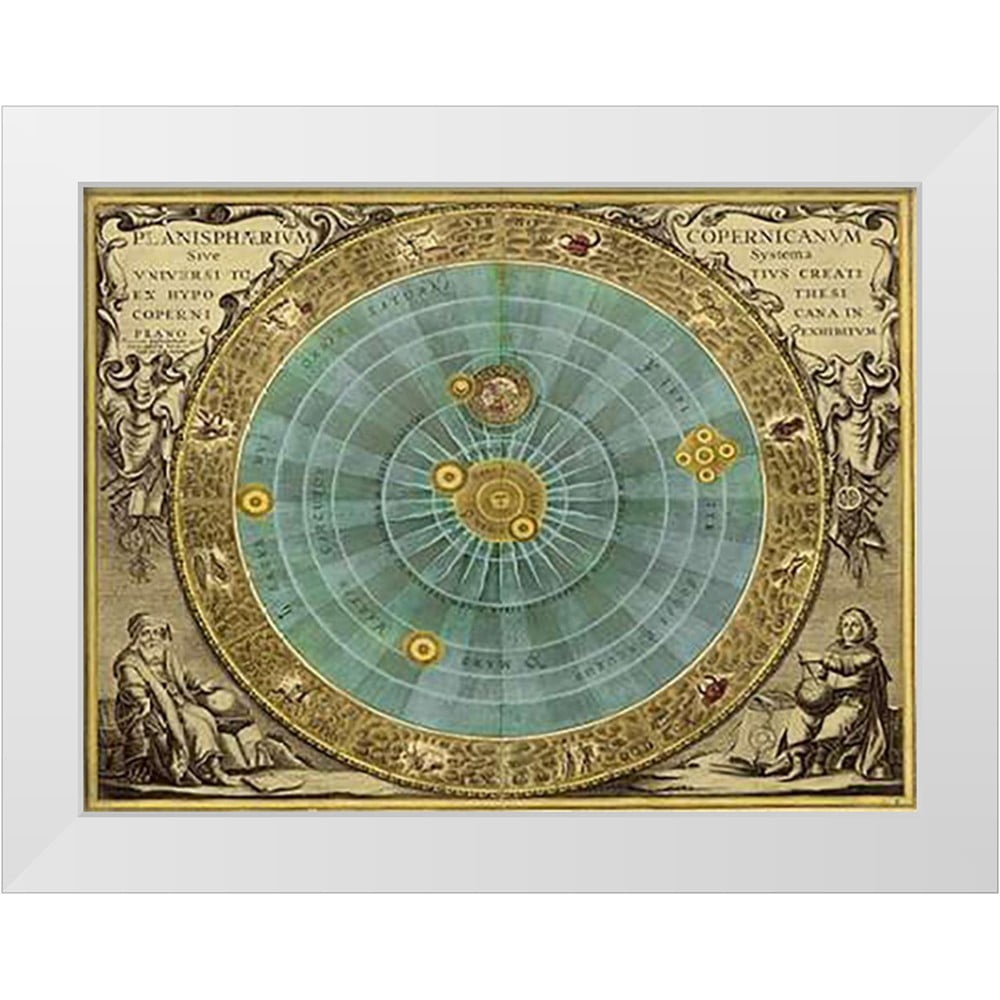 Cellarius, Andreas 24x19 White Modern Wood Framed Museum Art Print ...