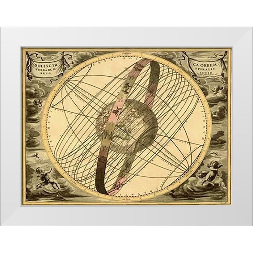 Cellarius, Andreas 24x19 White Modern Wood Framed Museum Art Print ...