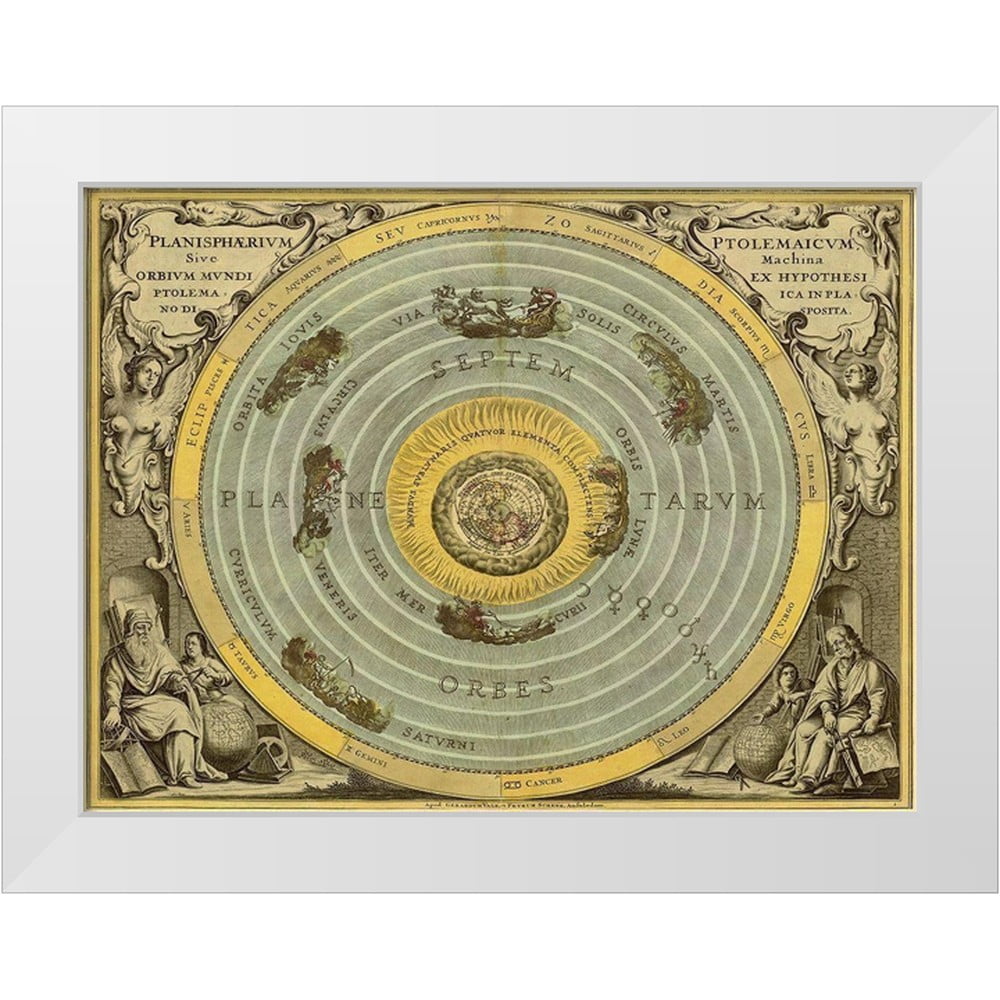 Cellarius, Andreas 32x25 White Modern Wood Framed Museum Art Print ...