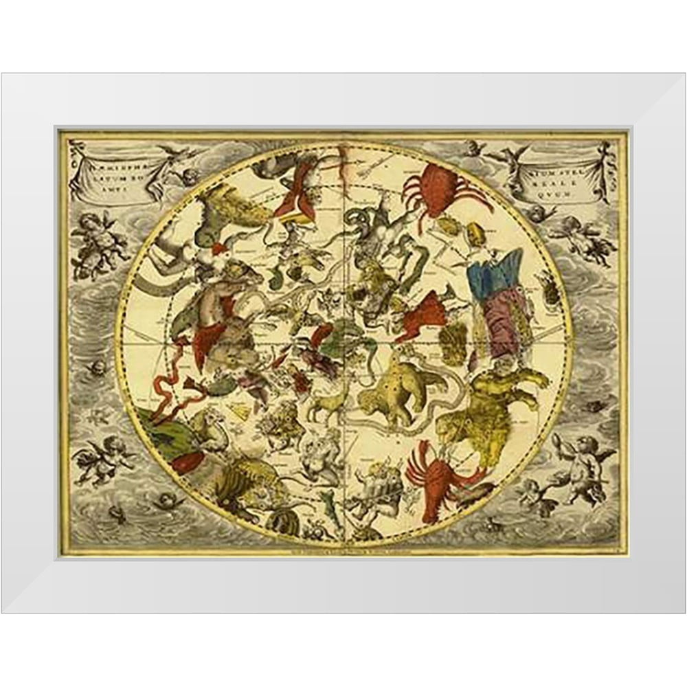 Cellarius, Andreas 32x25 White Modern Wood Framed Museum Art Print ...