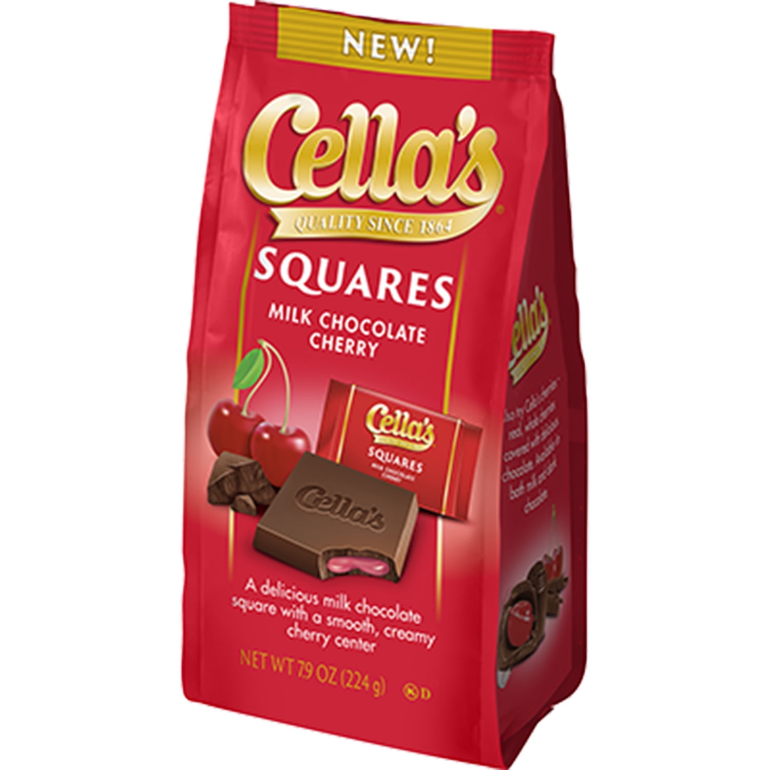 Cella's Milk Chocolate Squares, 7.9 oz - Individually Wrapped, Cherry ...
