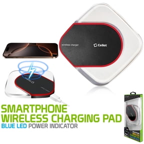 Ztech LED Wireless Charging Pad for iPhone and Android- Black - Walmart.com