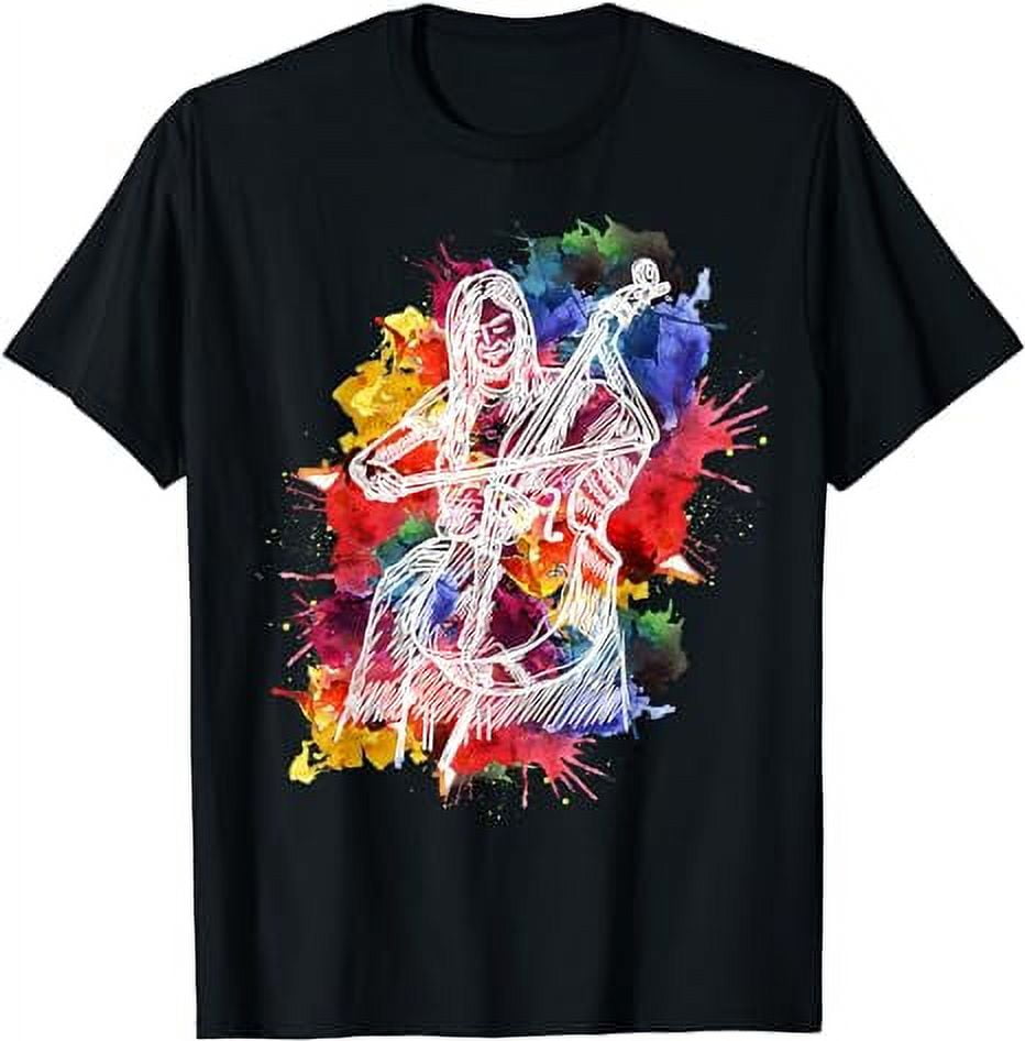 Cello Cellist Player Gift Instrument Art T-Shirt - Walmart.com