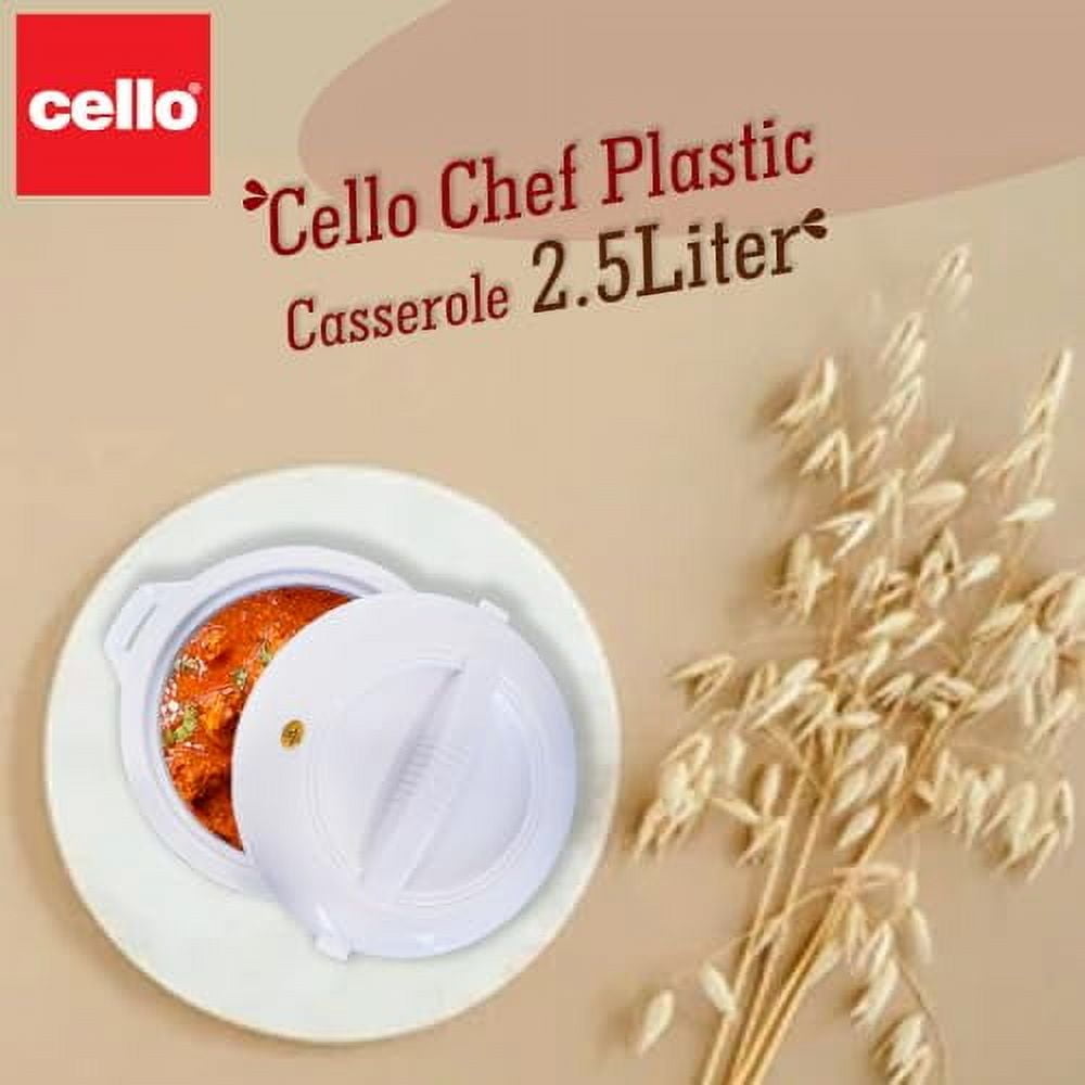 Cello Chef Deluxe Hot-Pot Insulated Casserole Food Warmer/Cooler, 2.5 ...
