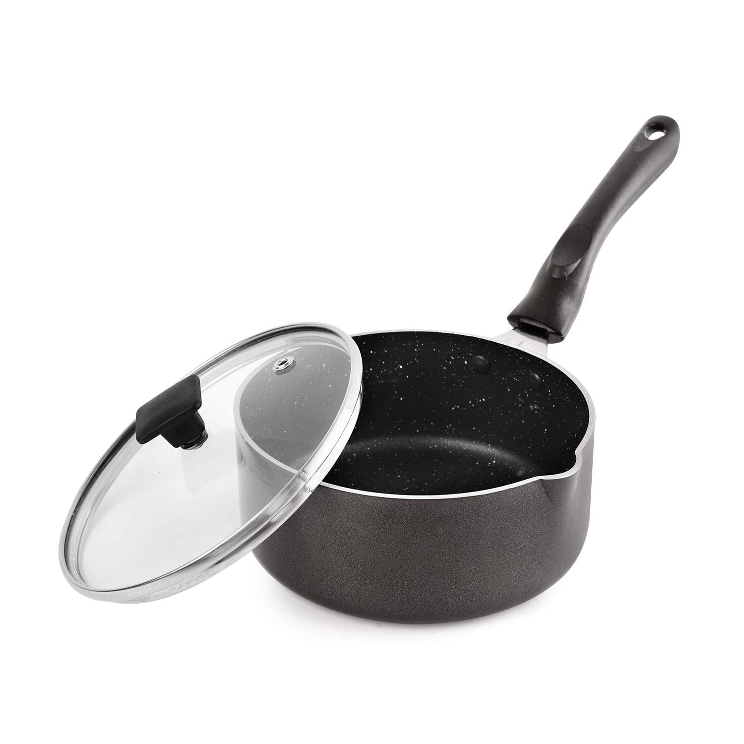 Cello Induction Base Aluminium Non Stick SauceMilk Pan with Temepered ...
