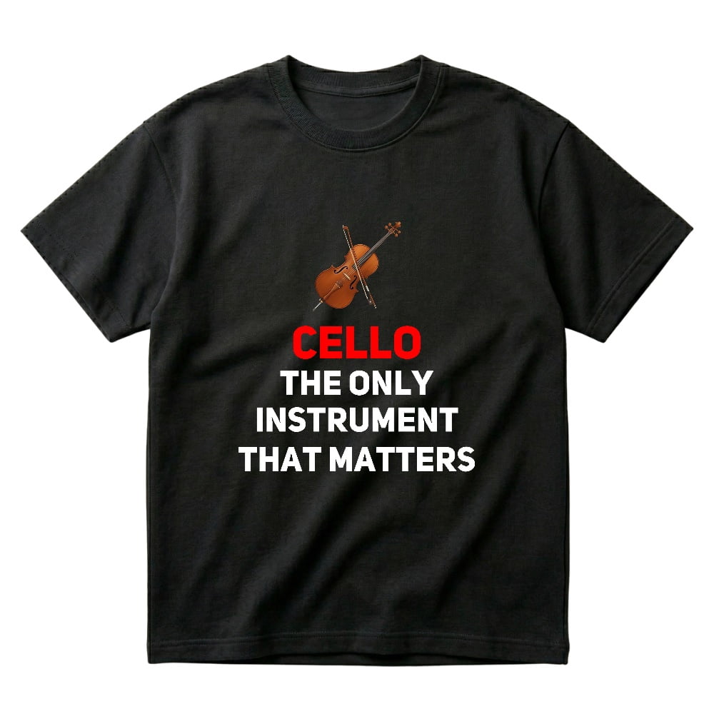 Cello Is My Second Language Cellist Music Gift Lover T-Shirt - Walmart.com